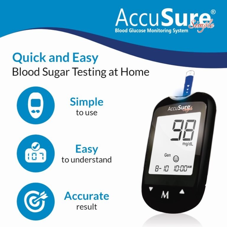 Accusure Simple Blood Glucose Meter - AccuSure