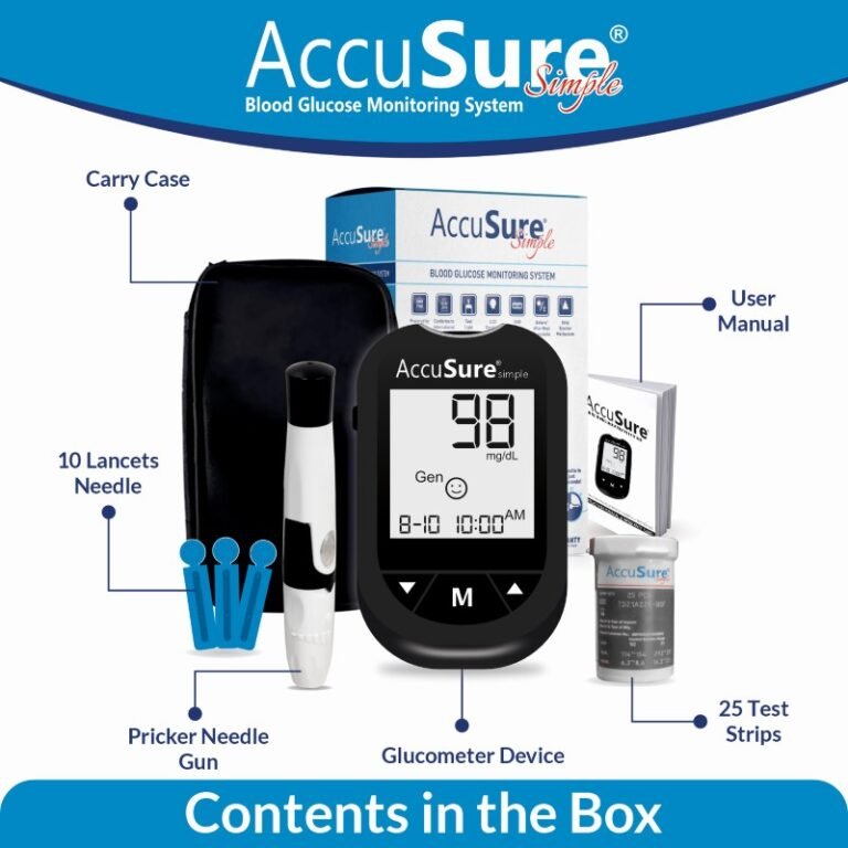 Accusure Simple Blood Glucose Meter - AccuSure